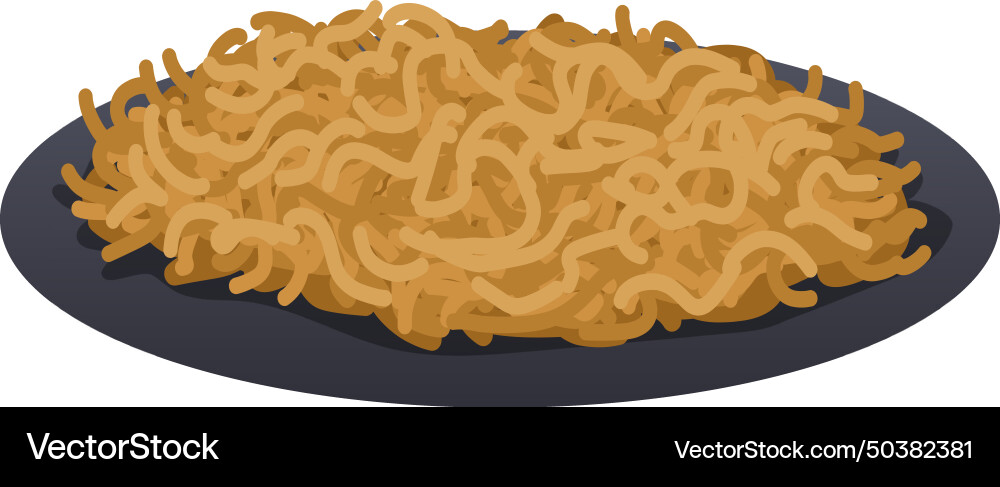 Mie goreng fried noodle Royalty Free Vector Image