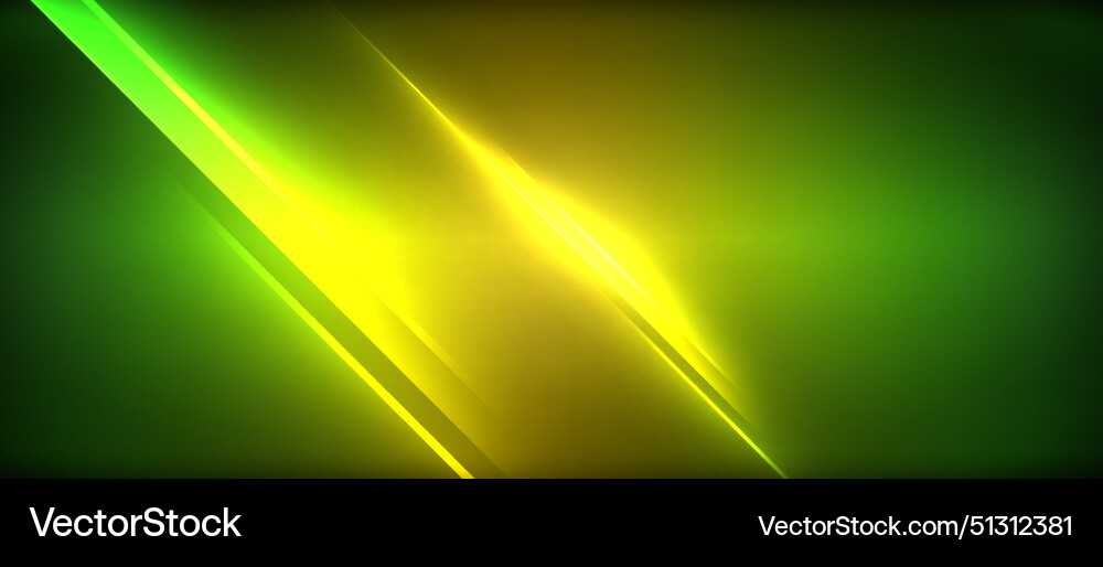 Neon dynamic diagonal light rays background Vector Image