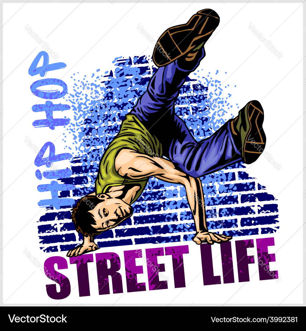 Urban Hip Hop Dancer Royalty Free Vector Image