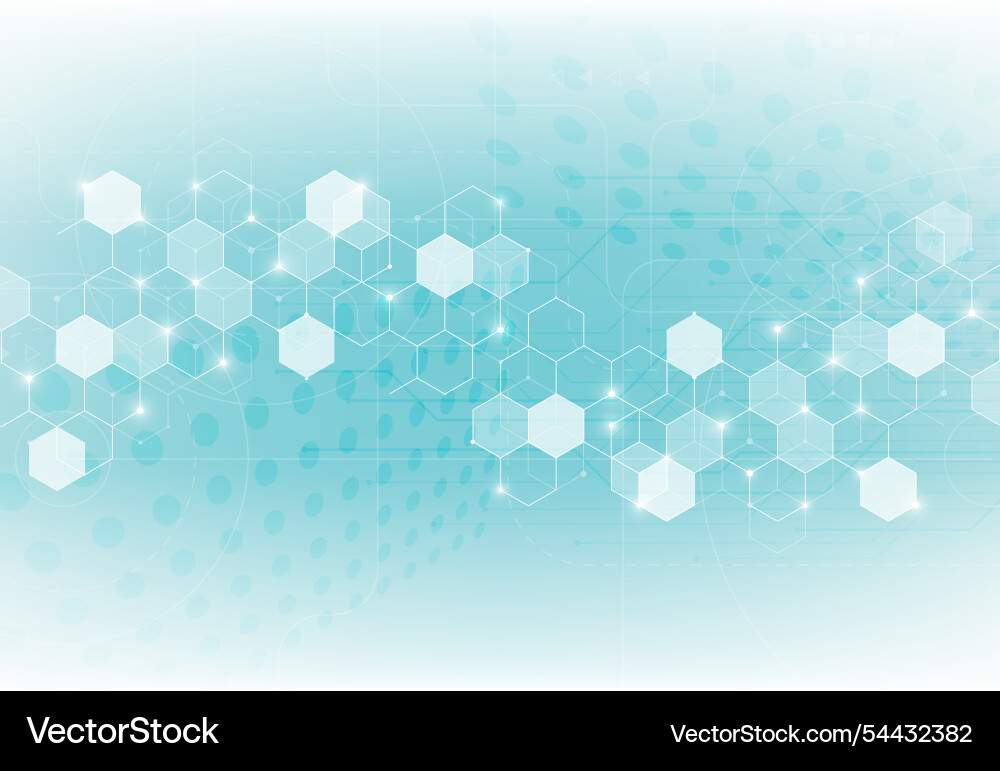 Abstract science template background technology Vector Image