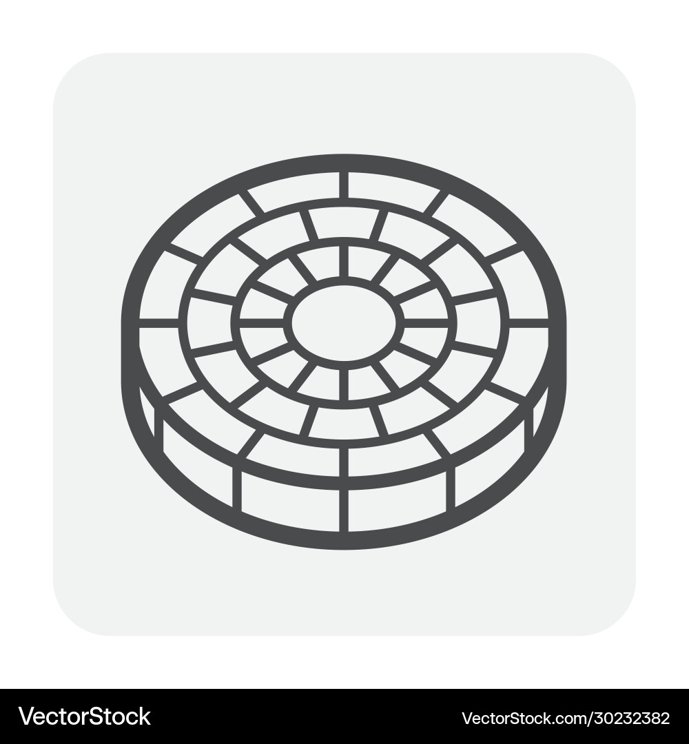 Brick floor icon Royalty Free Vector Image - VectorStock