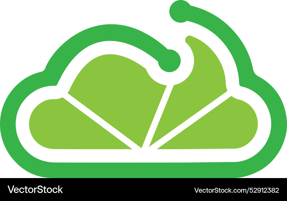 Claud logo design template Royalty Free Vector Image