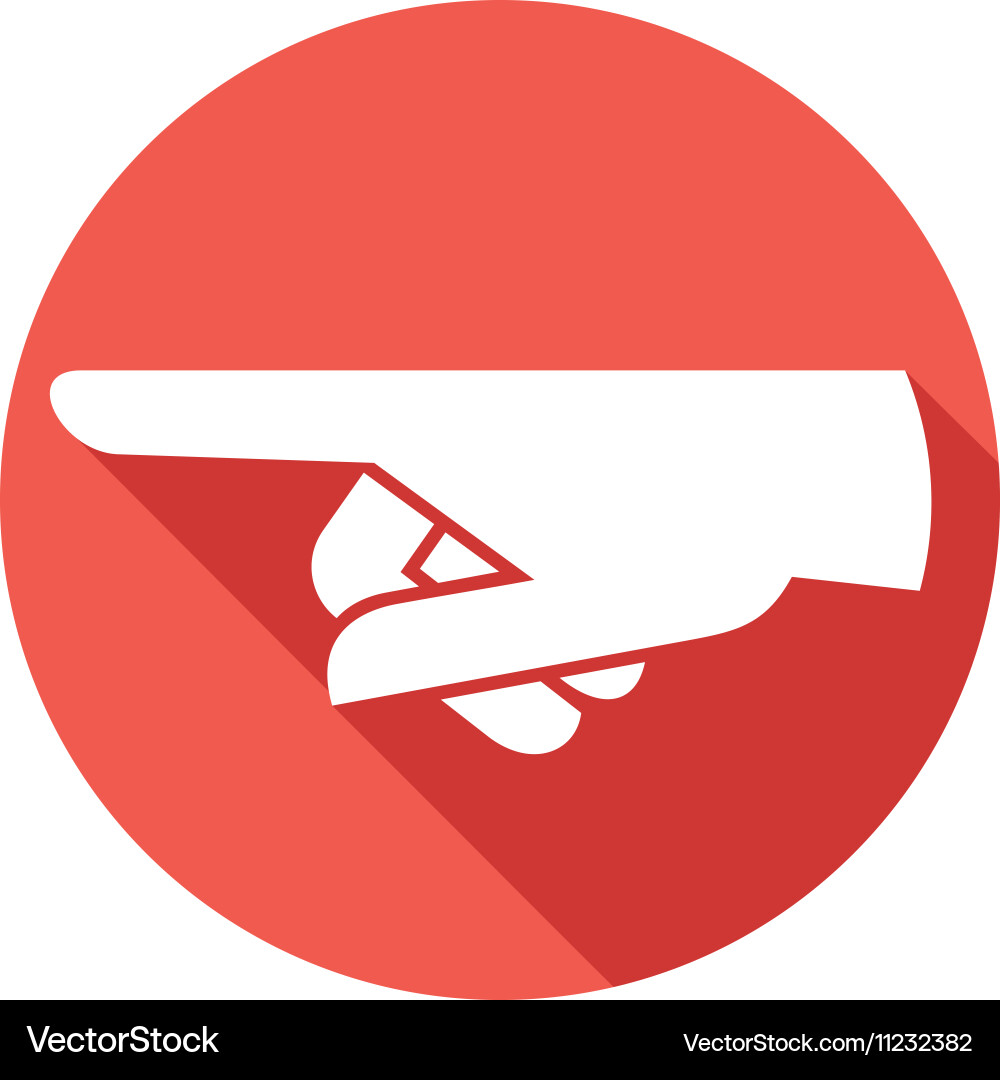 Finger point icon Royalty Free Vector Image - VectorStock