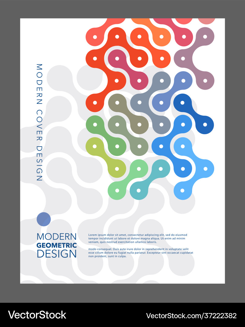 Geometric gears circuit graphic design template Vector Image