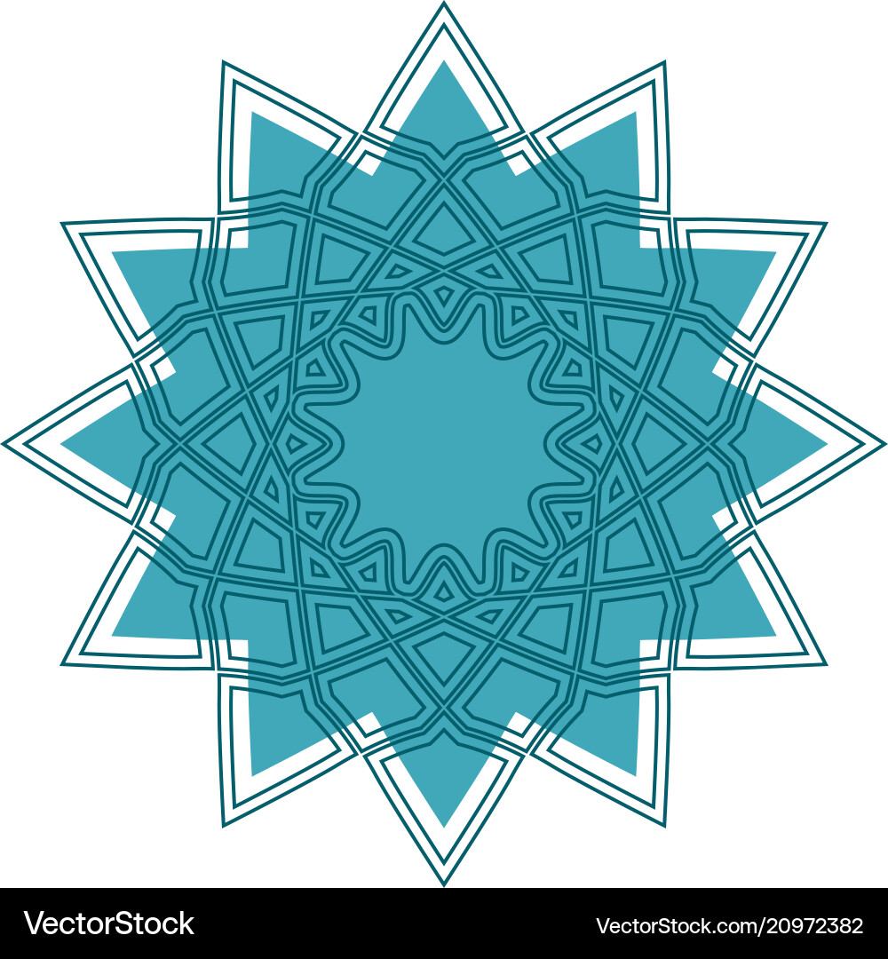 Geometrical ornament ornamental isolated Vector Image