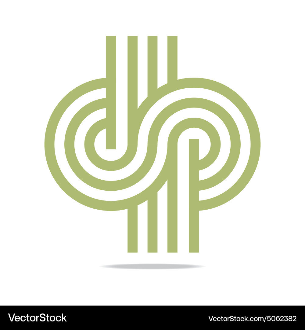 Infinity Line Corporate Logo Royalty Free Vector Image