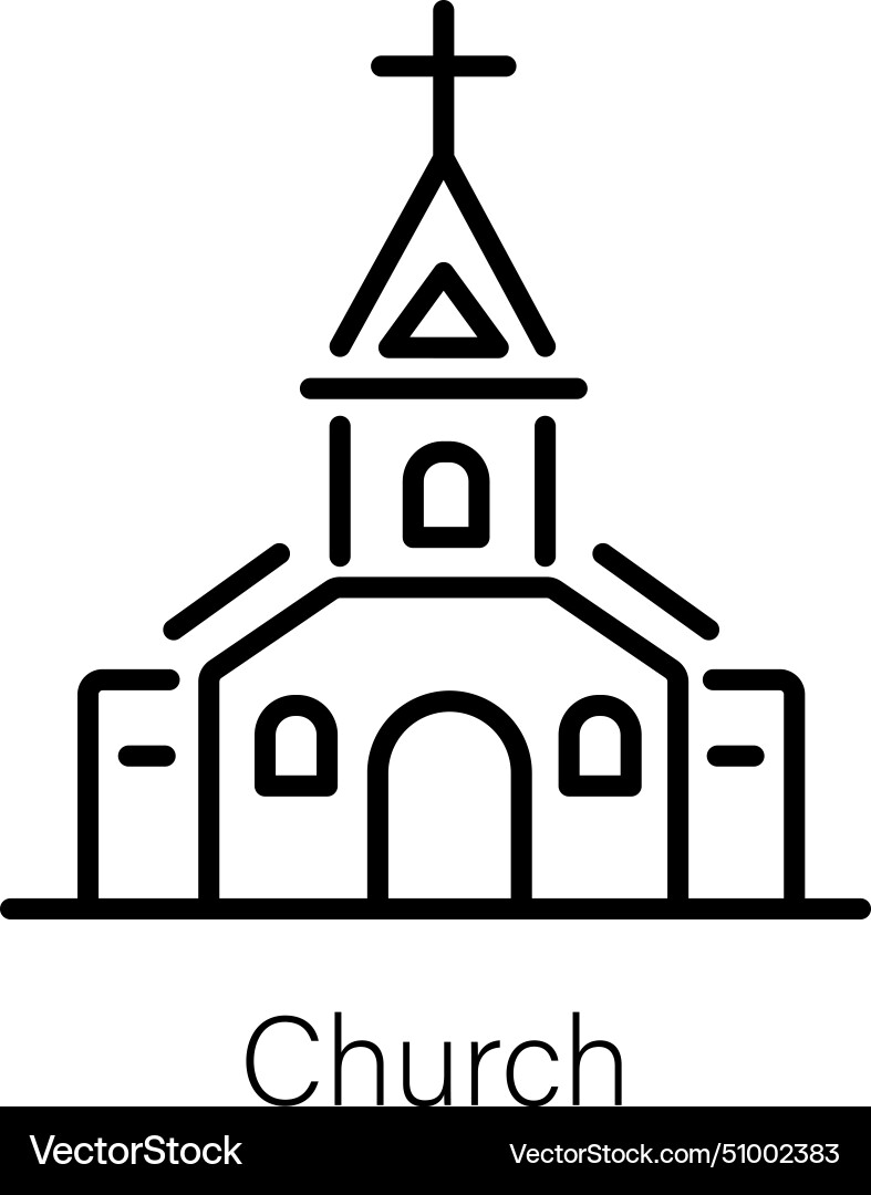 Church Royalty Free Vector Image - VectorStock