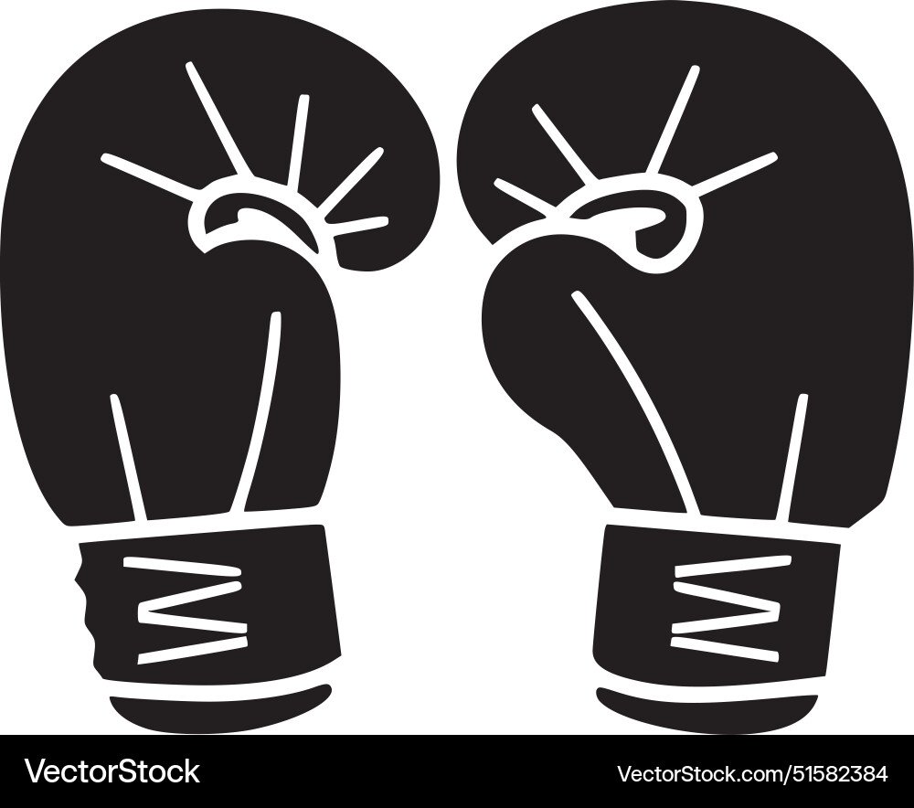 Boxing gloves - high quality logo ideal Royalty Free Vector