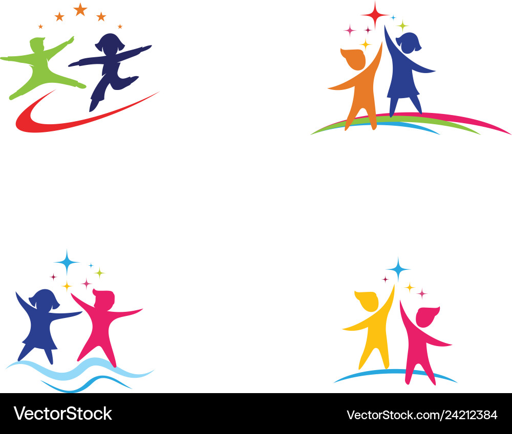 Kids & Education Icons Royalty Free Vector Image
