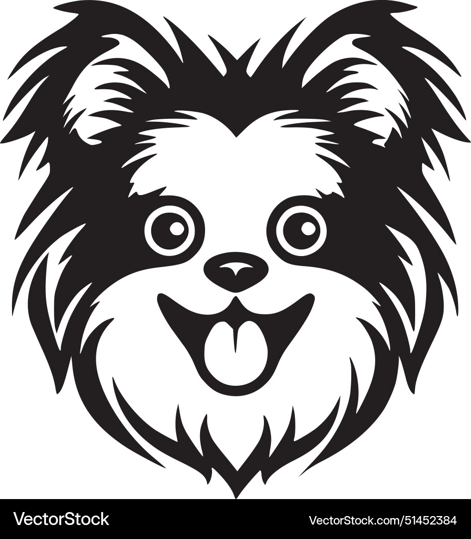 Pomeranian - minimalist and flat logo Royalty Free Vector