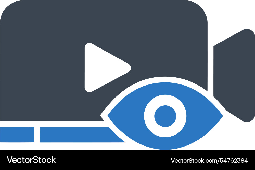 Video viewer icon Royalty Free Vector Image - VectorStock