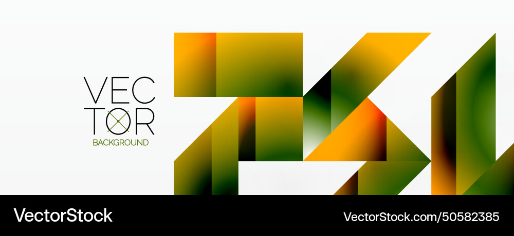 Geometric purity on white - lines squares Vector Image