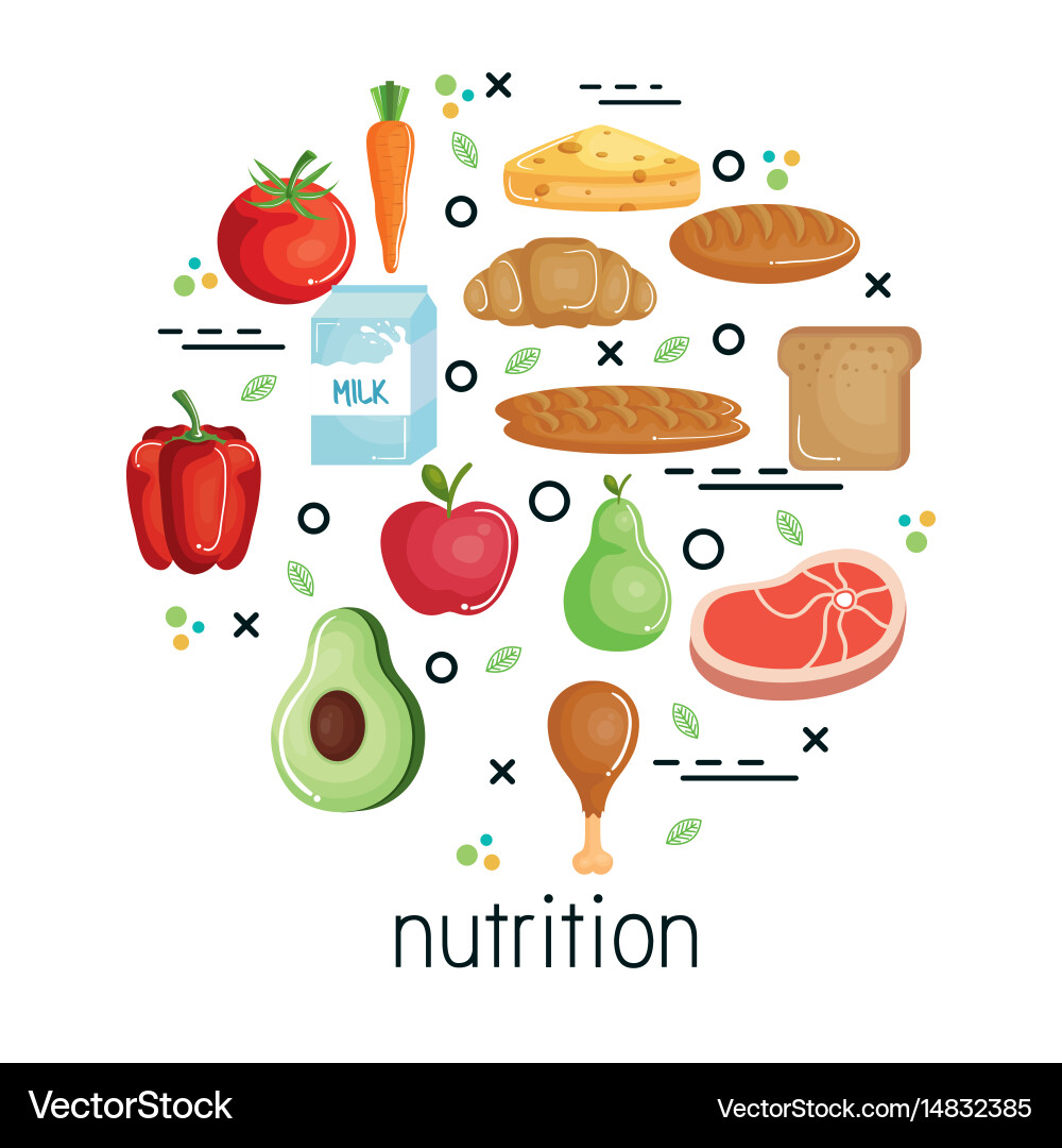 Healthy eating design Royalty Free Vector Image