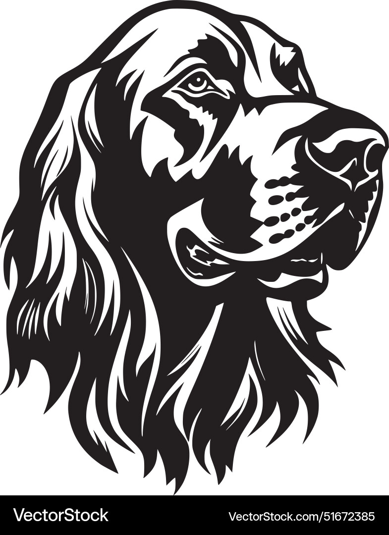 Rhodesian - black and white isolated icon Vector Image