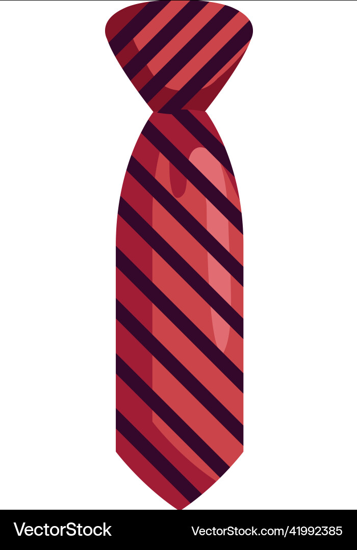Striped elegant tie Royalty Free Vector Image - VectorStock
