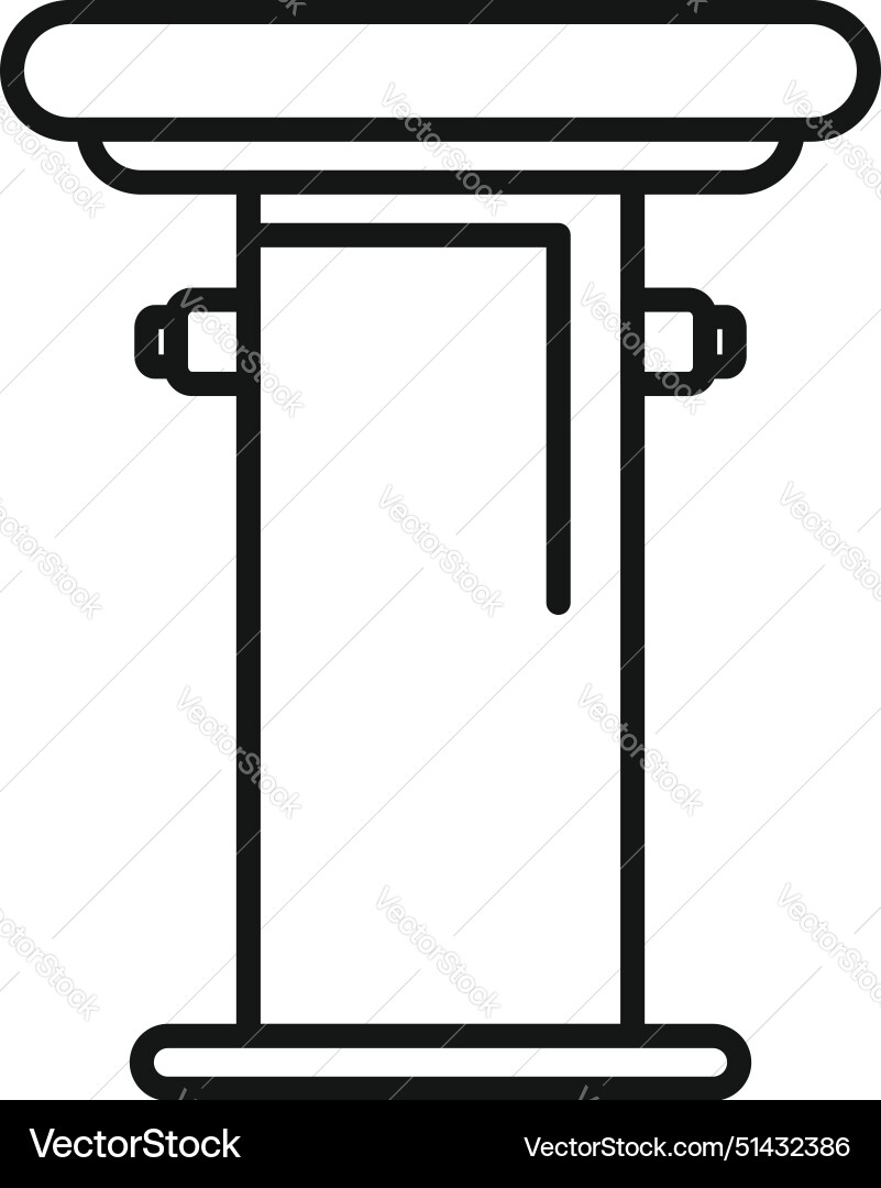 Classical column icon Royalty Free Vector Image