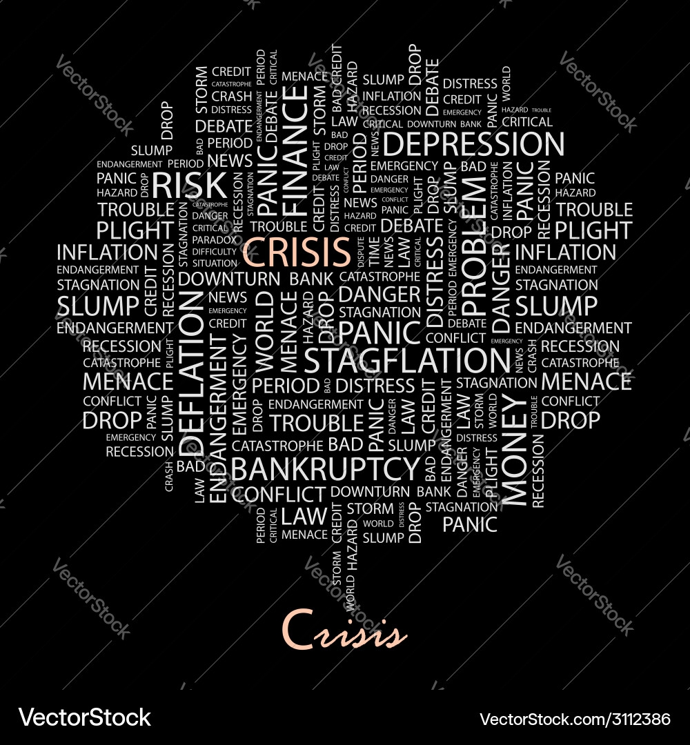 Crisis Royalty Free Vector Image - VectorStock