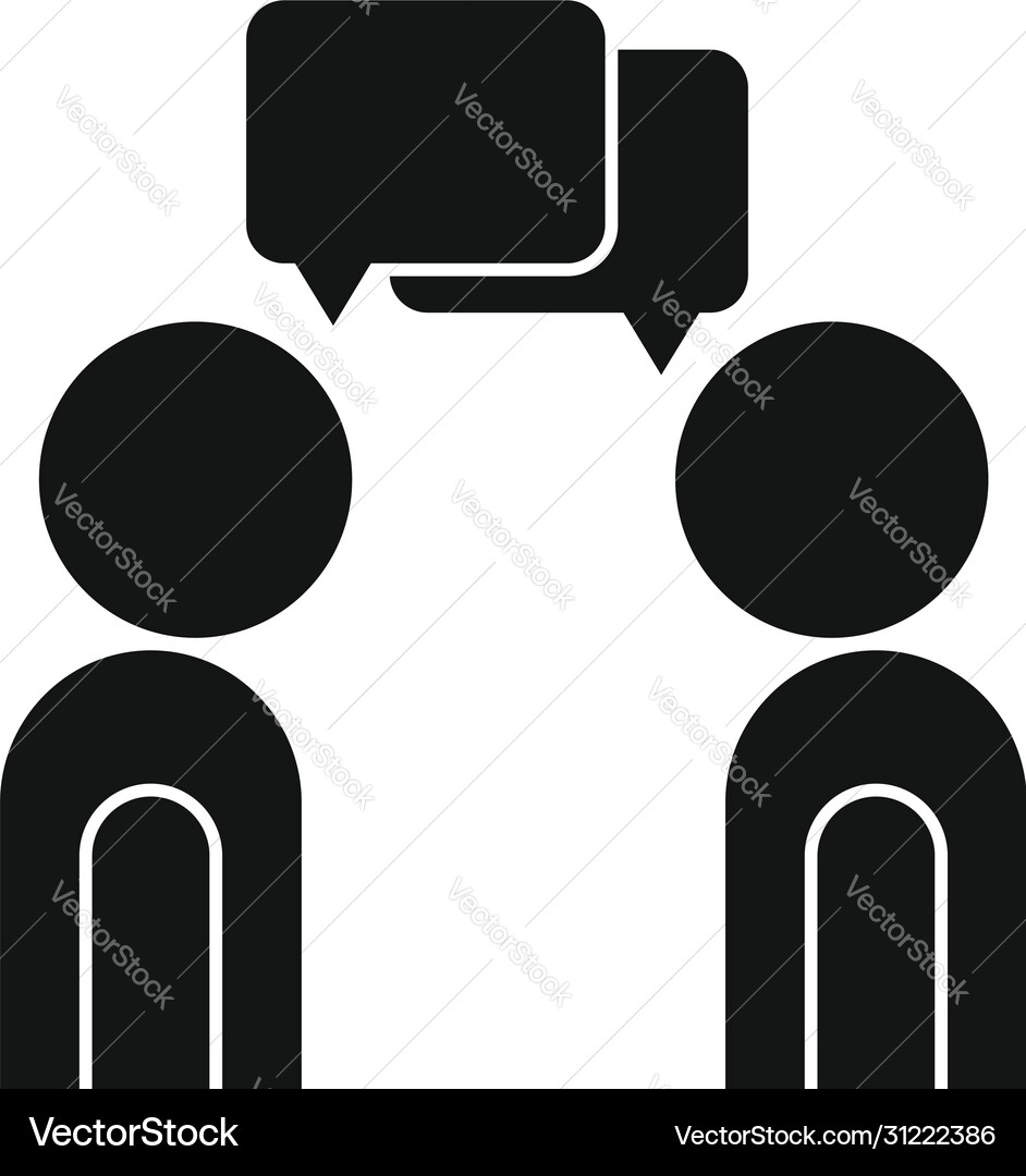 Customer Communication Icon Royalty Free Vector Image