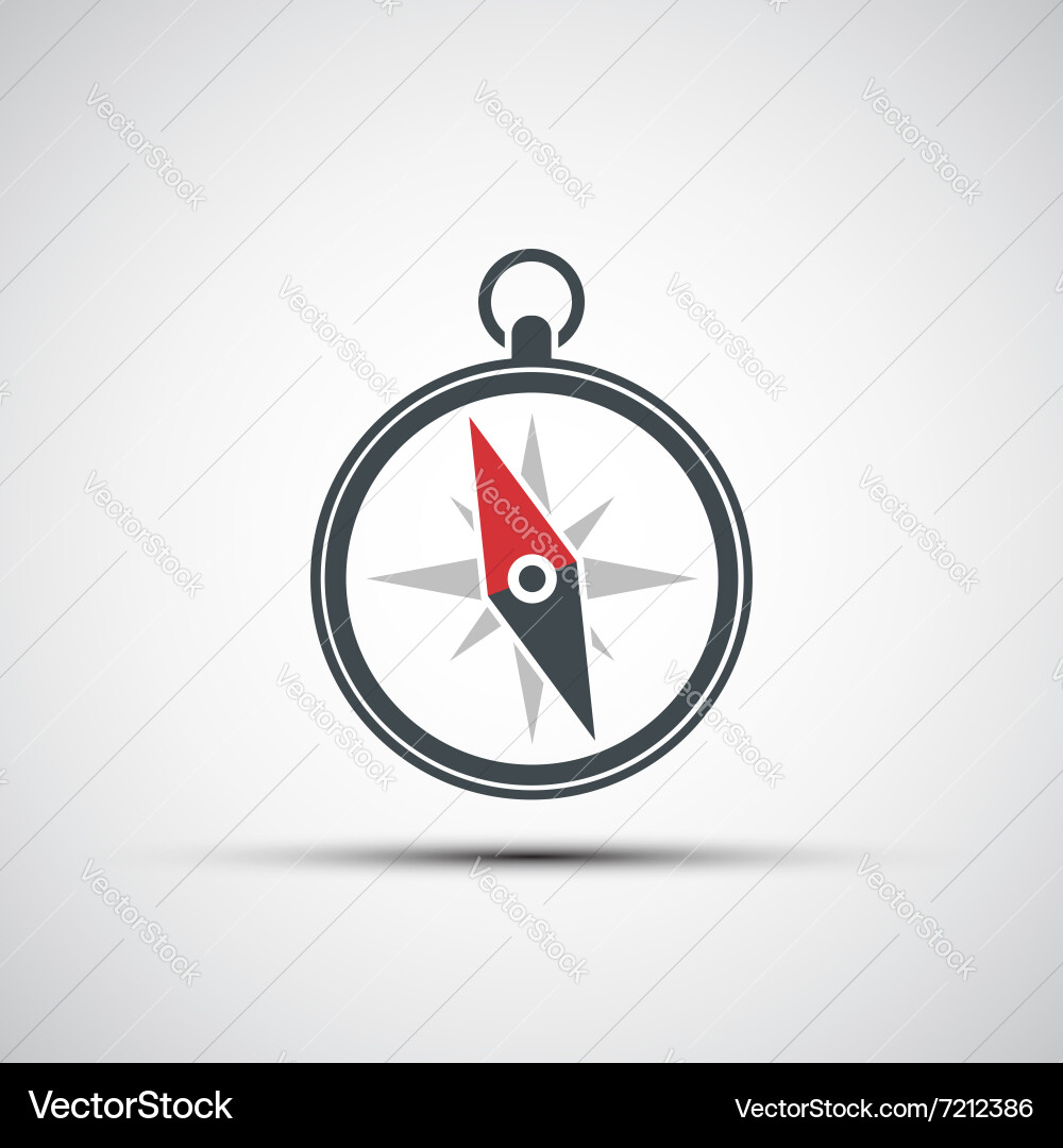 Logo of the compass arrow Royalty Free Vector Image