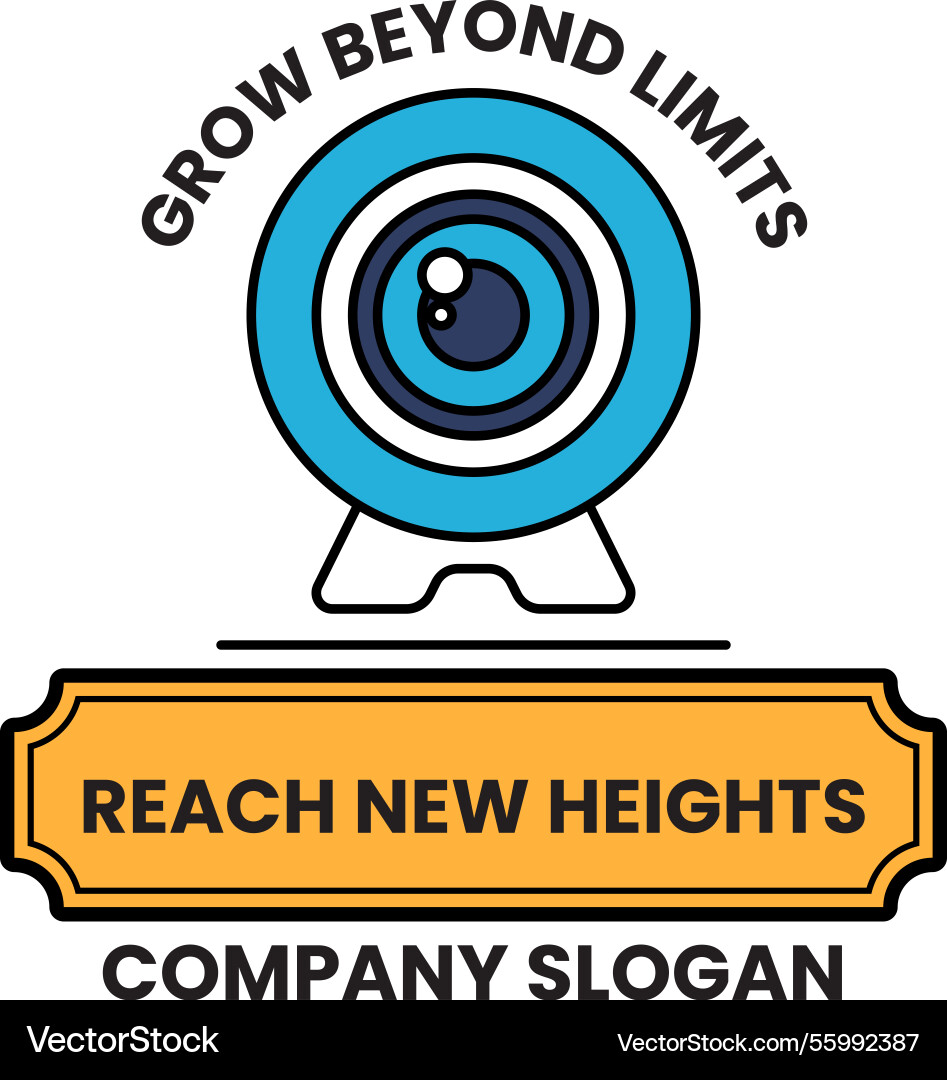 In the concept of security camera line style Vector Image