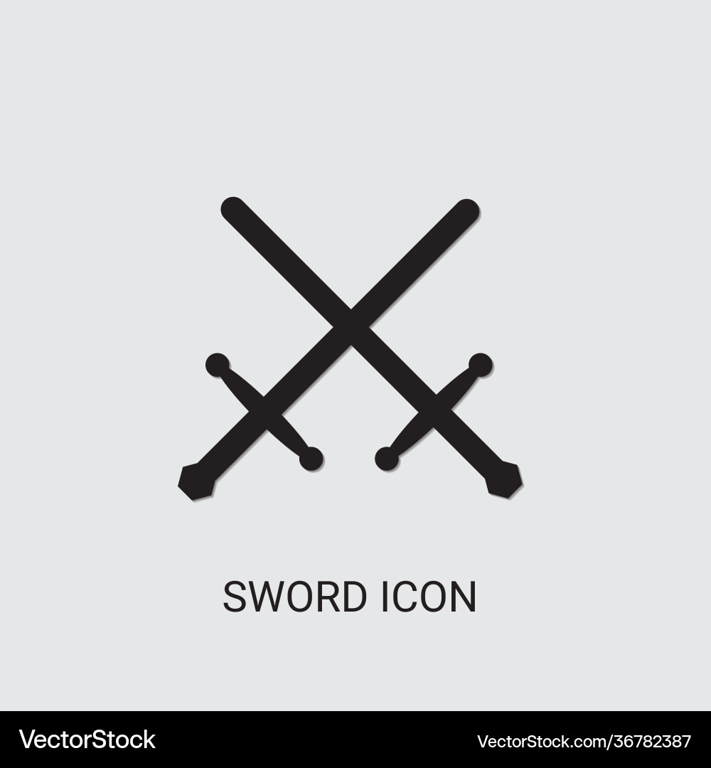 Schwert Icon Lizenzfreies Vektorbild - VectorStock