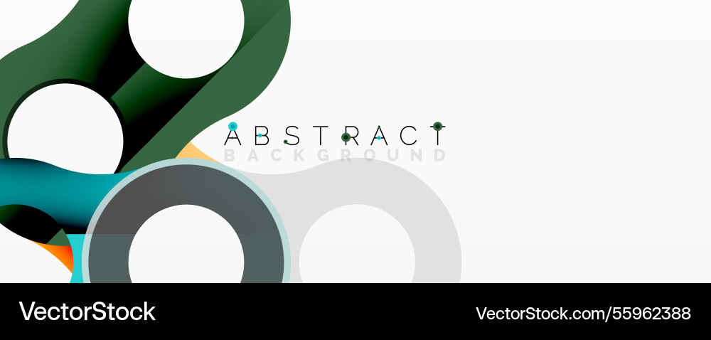 Abstract circle element composition with Vector Image