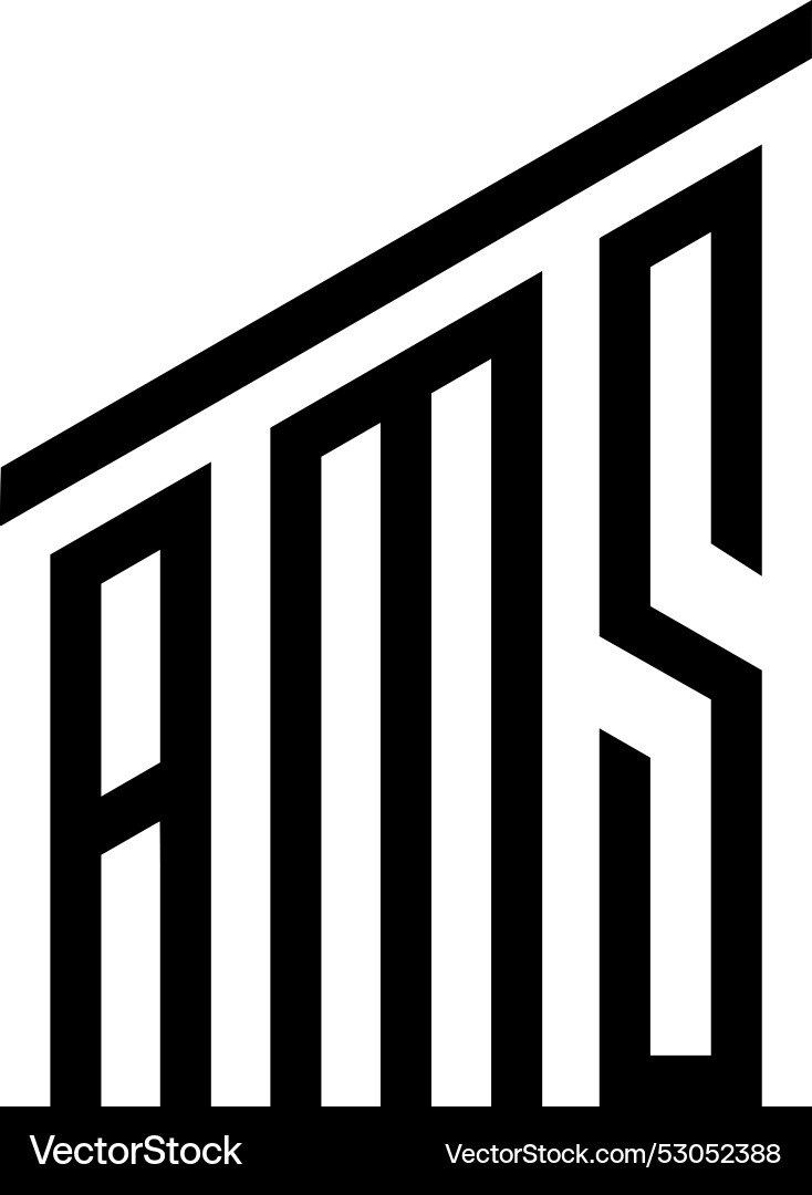 Ams logo Royalty Free Vector Image - VectorStock