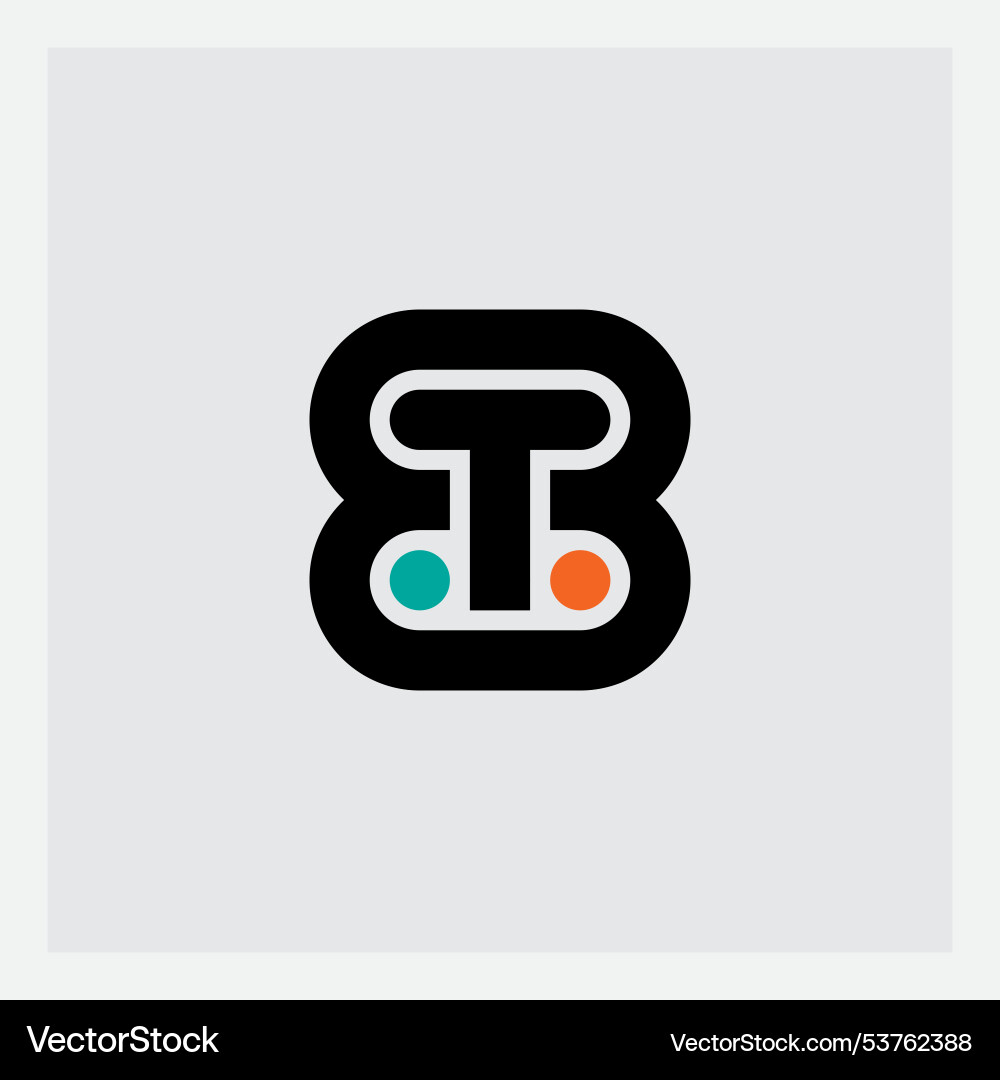 Modernes t8 Logo Design minimalistischen schwarzen Buchstaben