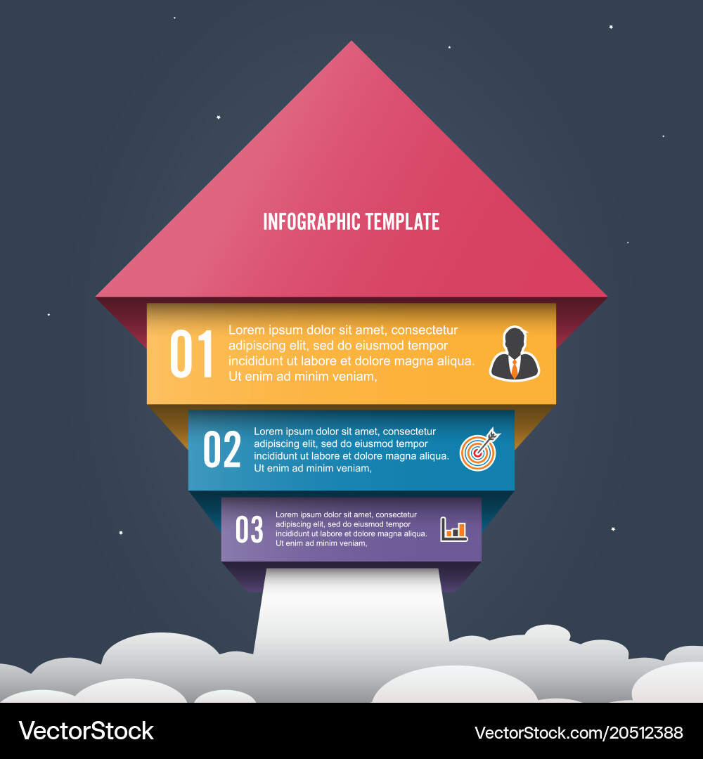 Startup Growth Infographic Options Royalty Free Vector Image