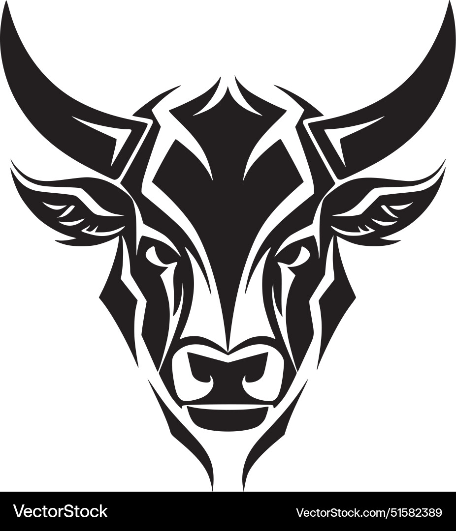 Bull - minimalist and simple silhouette Royalty Free Vector