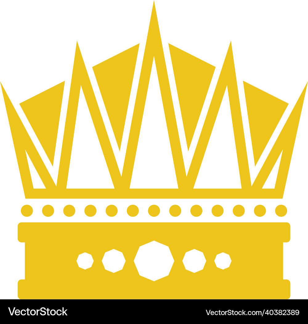 Goldene Krone Symbol königliches Zeichen König oder Königin