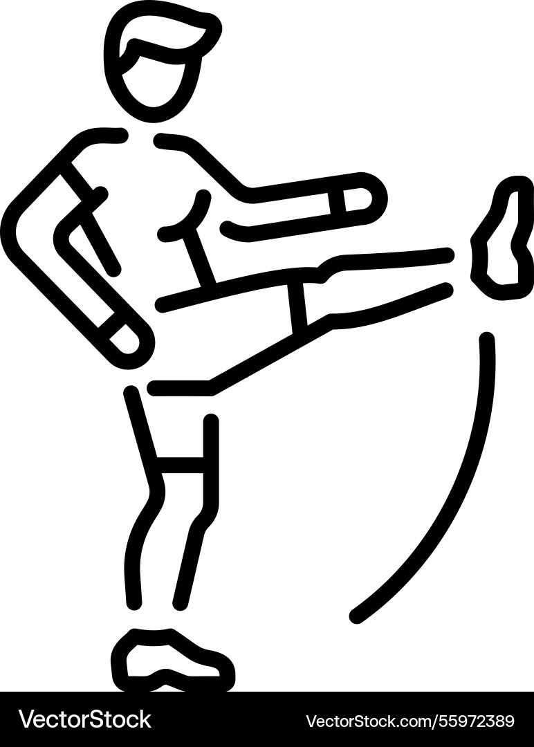 Leg workout Royalty Free Vector Image - VectorStock