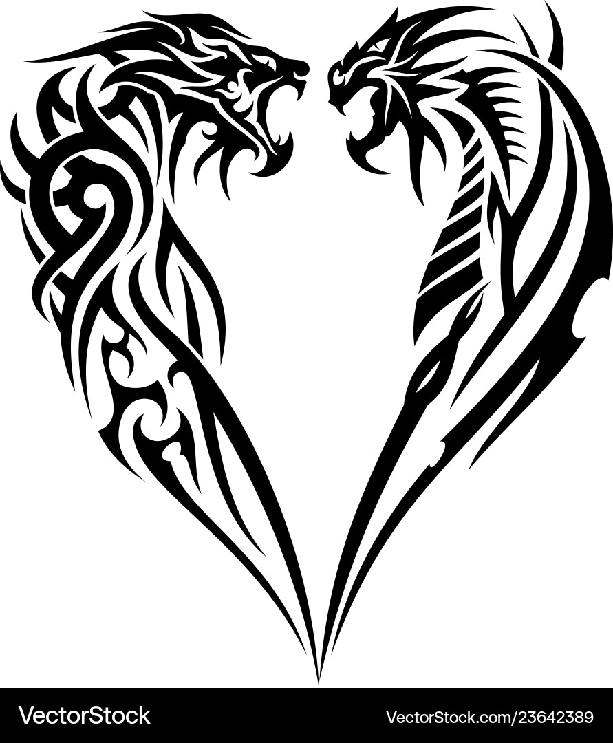 White Tiger Vs Dragon