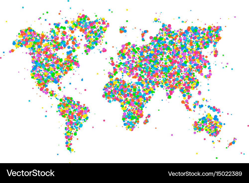 World map icon Royalty Free Vector Image - VectorStock