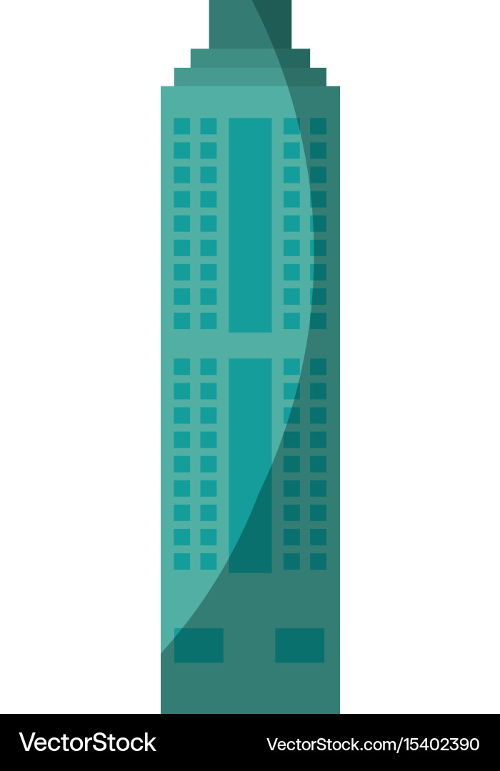 Urban building tower Royalty Free Vector Image