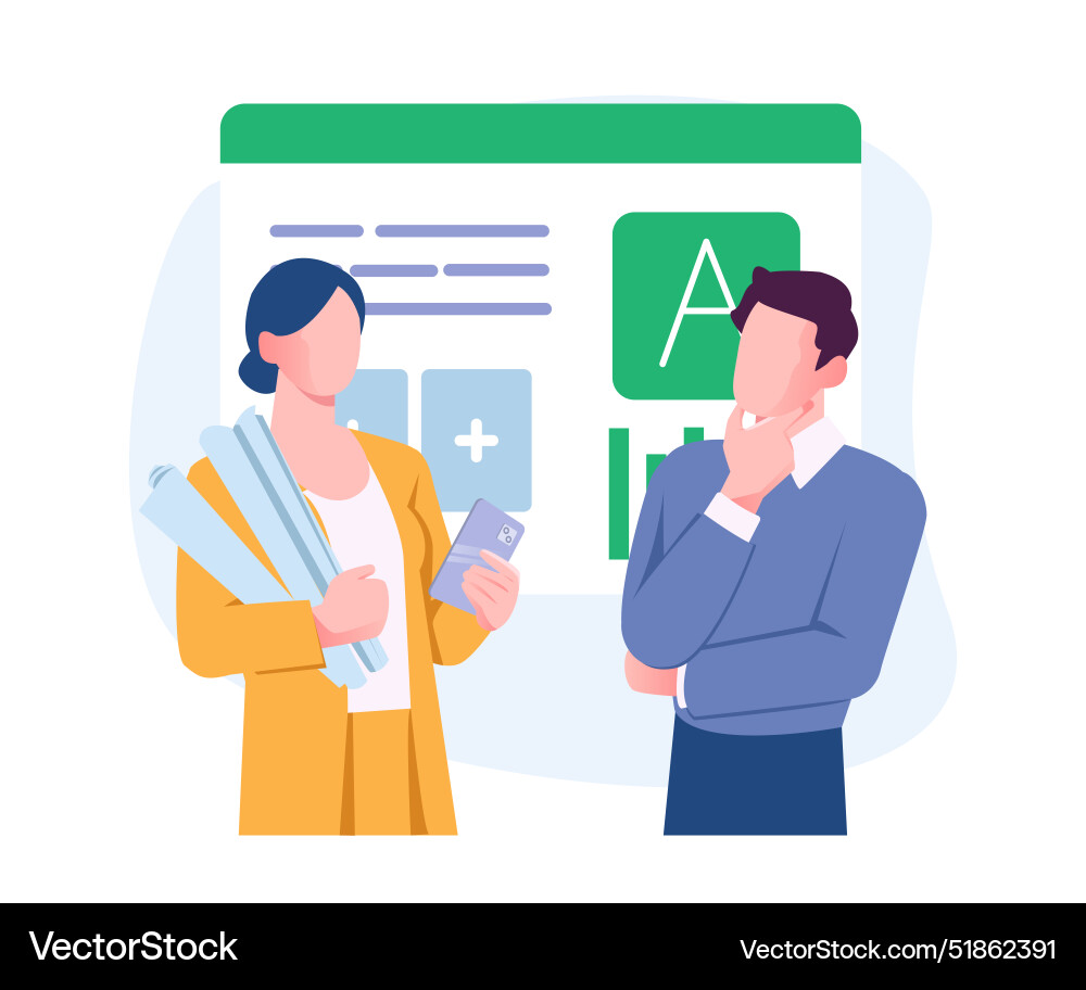 Business teamwork creative office employees Vector Image