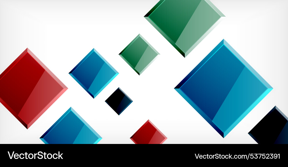 Colorful squares with reflections abstract – Royalty-Free Vector ...