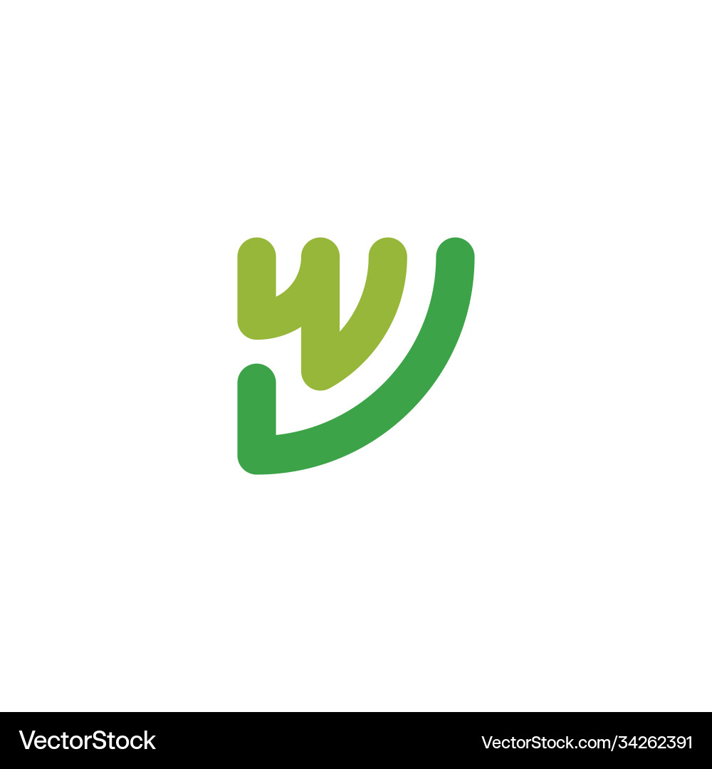 W Initial Logo Symbol Inspiration Royalty Free Vector Image