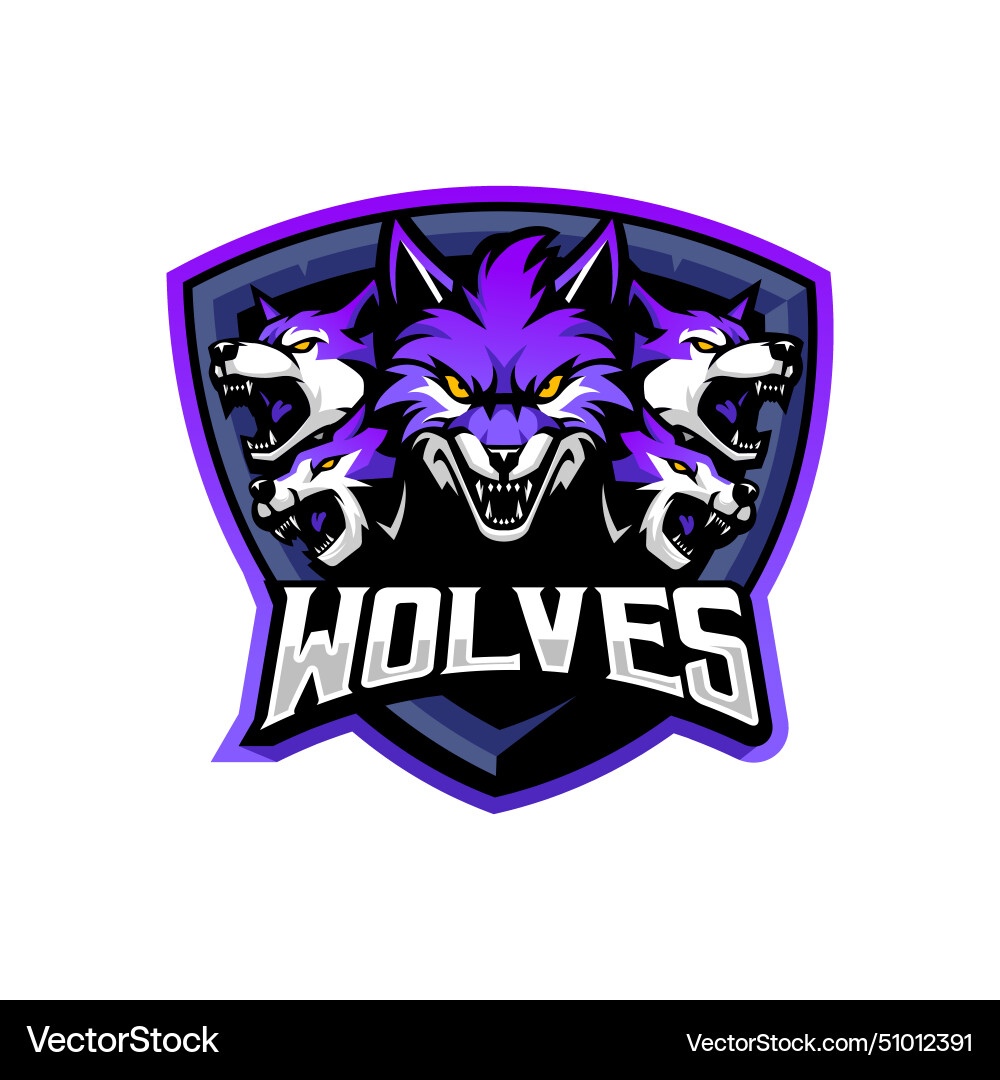 Wolves Royalty Free Vector Image - VectorStock