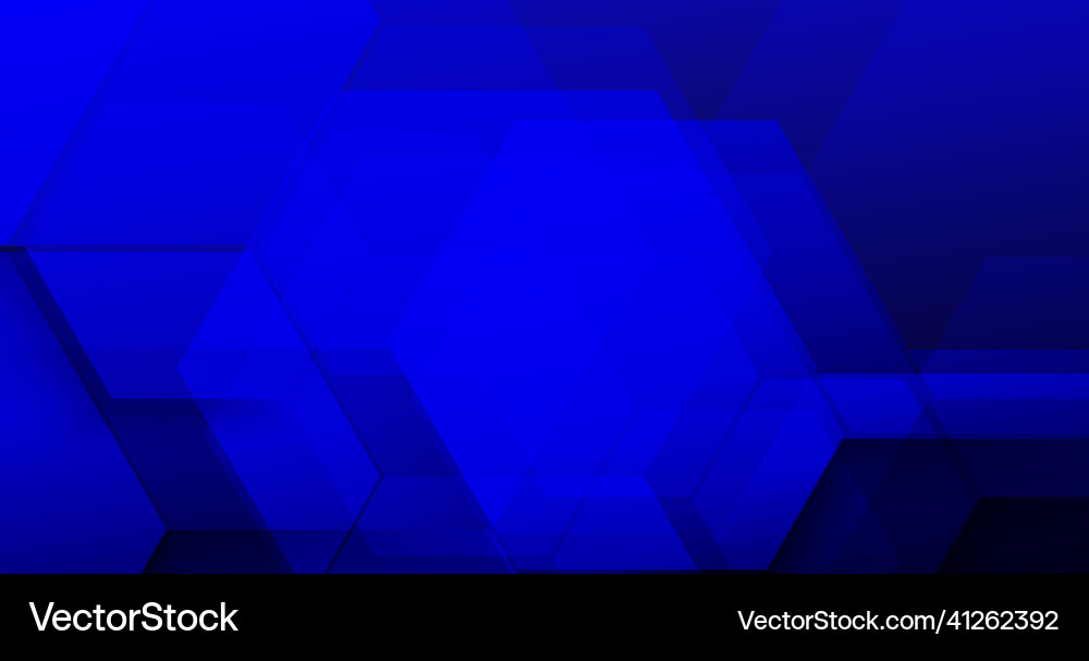 Abstract blue geometric futuristic technology Vector Image