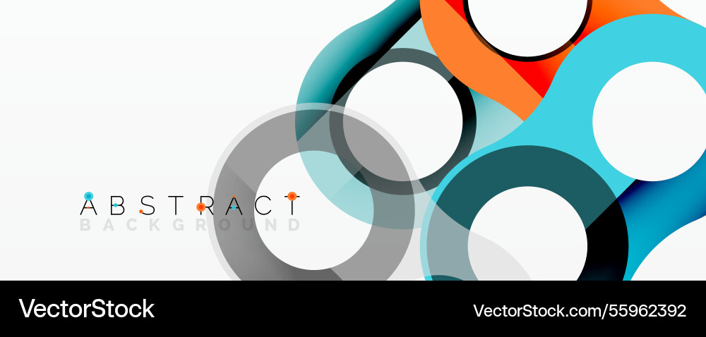 Abstract circle element composition with Vector Image
