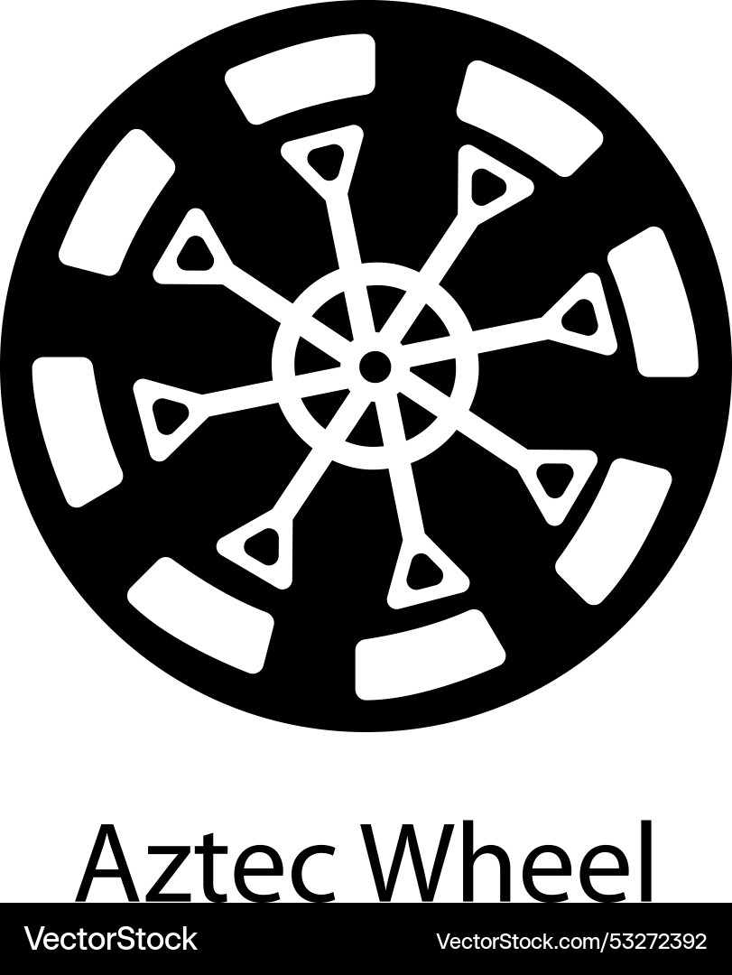 Aztec wheel Royalty Free Vector Image - VectorStock