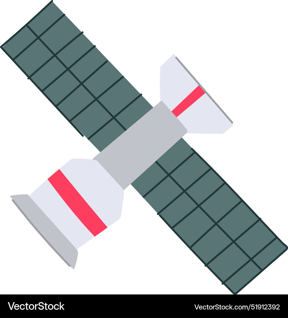 Globe satellite cartoon Royalty Free Vector Image