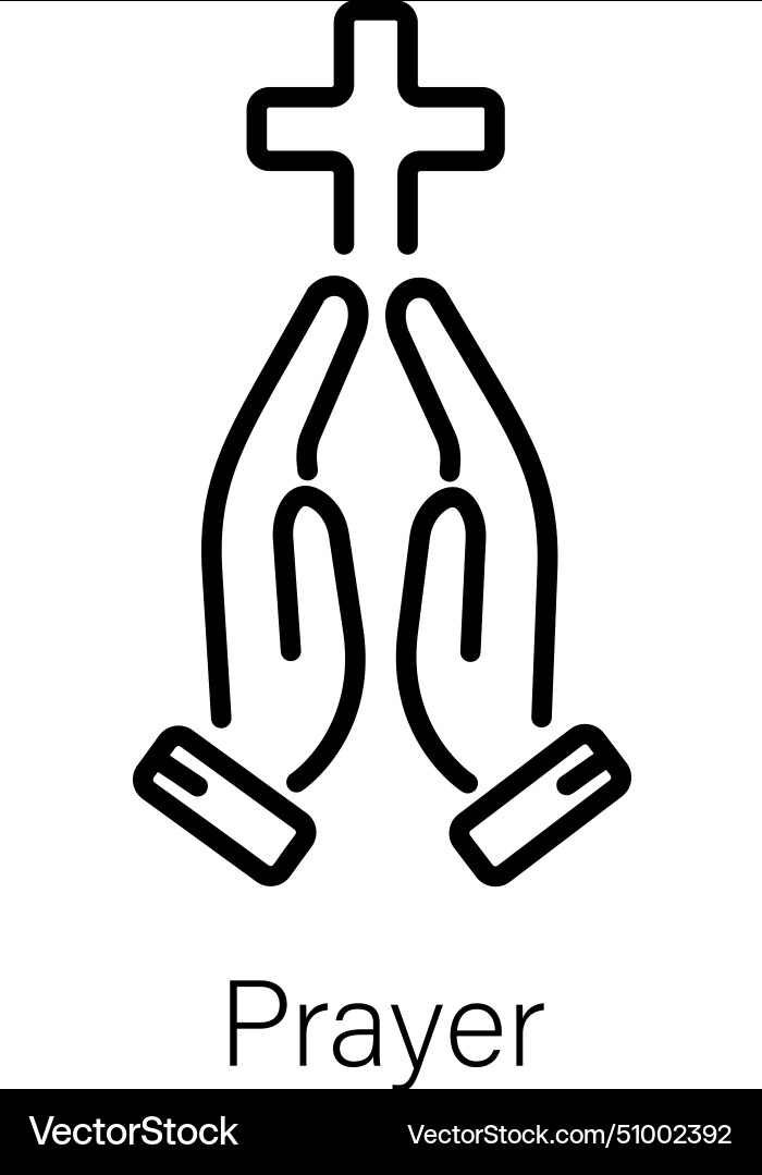 Prayer Royalty Free Vector Image - VectorStock