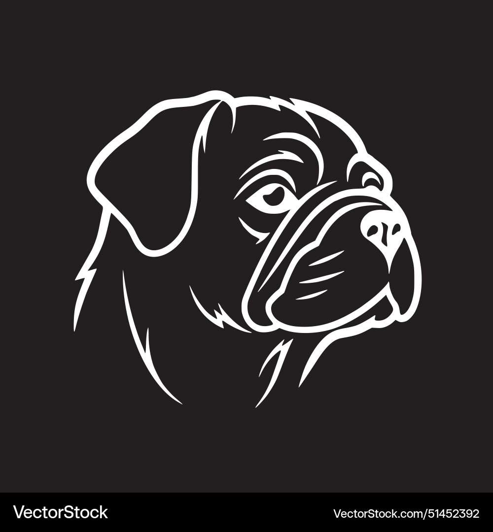 Pug - high quality logo - ideal for t-shirt Vector Image