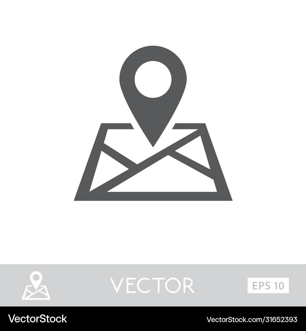 Map Marker Icon Royalty Free Vector Image - VectorStock