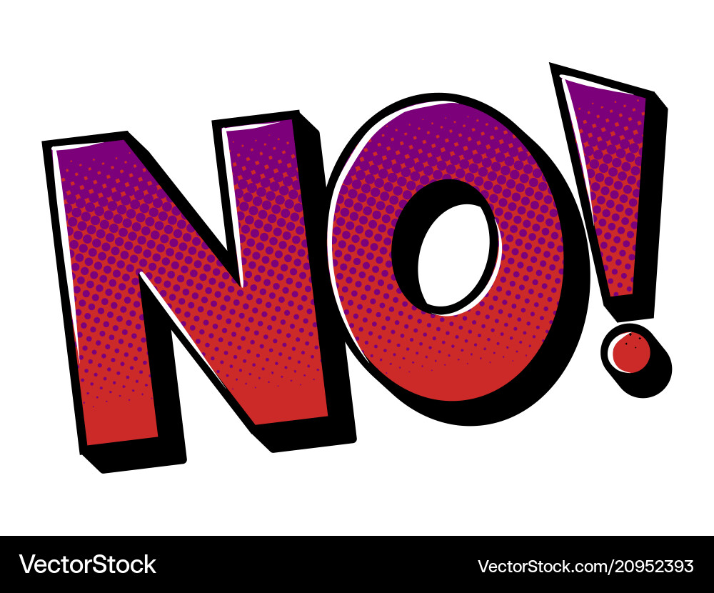 No word comic book pop art Royalty Free Vector Image