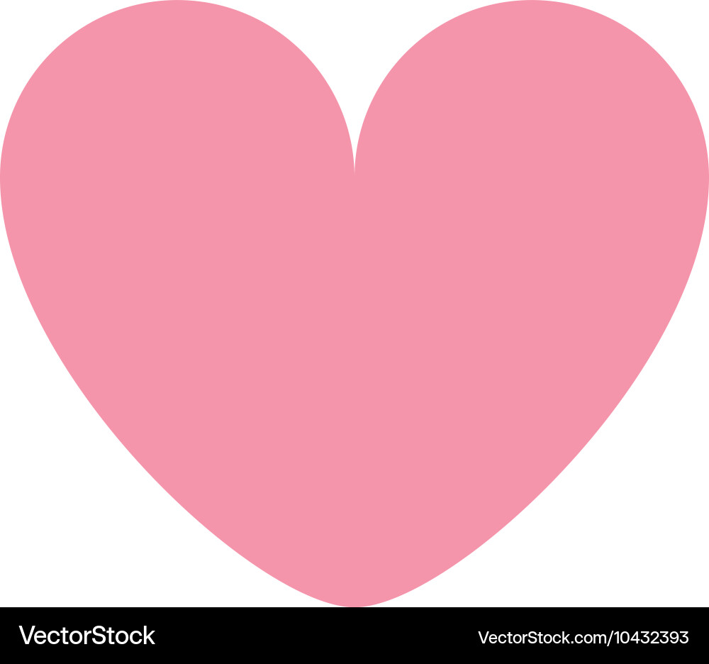 Pink cartoon heart icon Royalty Free Vector Image