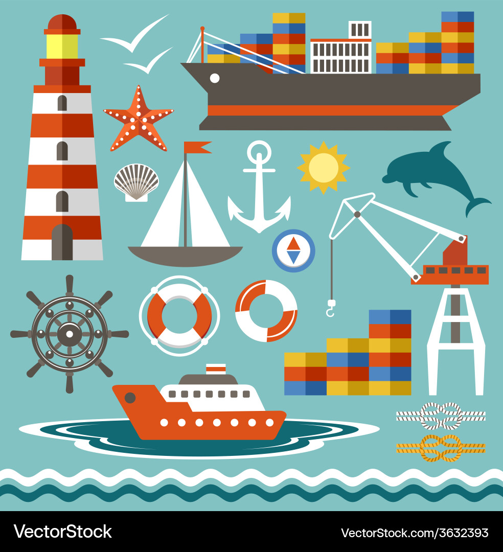 Port Royalty Free Vector Image - VectorStock