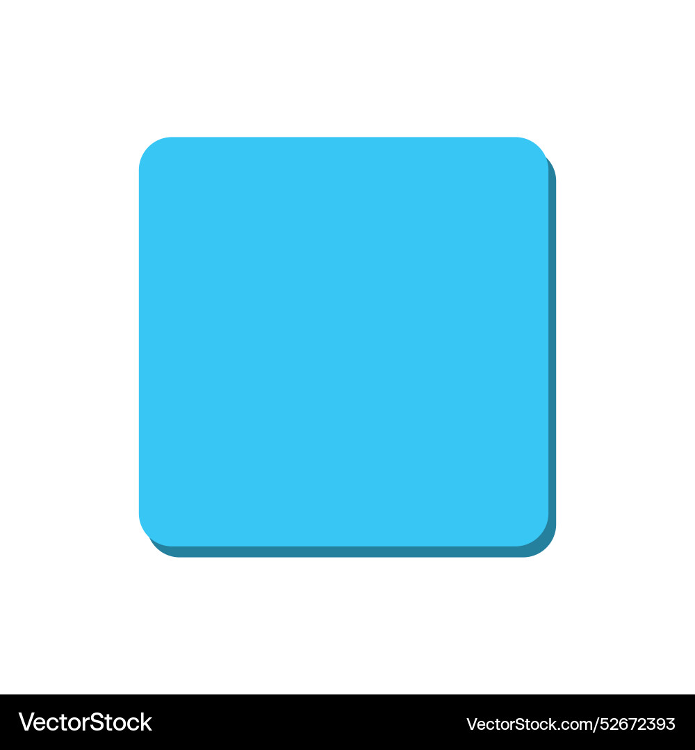 Square 2d basic geometry shape Royalty Free Vector Image